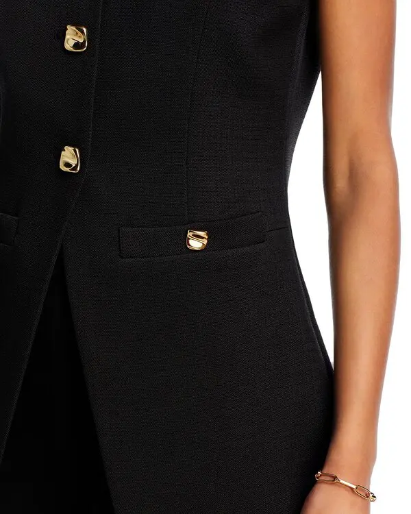 Endless Rose Tailored Vest - Black