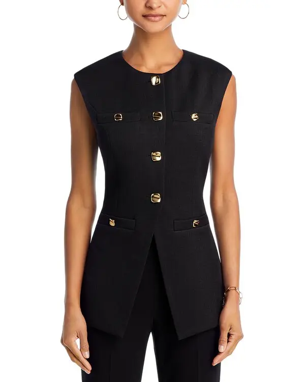 Endless Rose Tailored Vest - Black