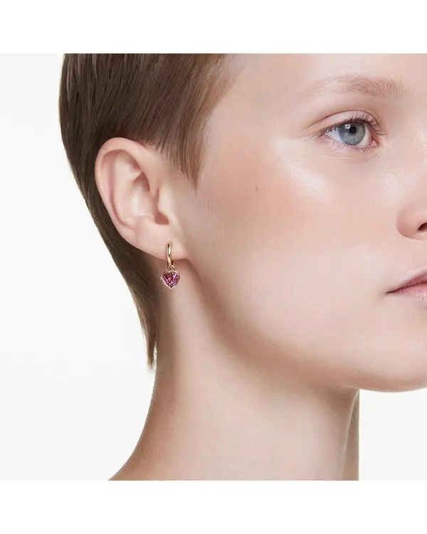 SWAROVSKI Chroma Crystal Heart Drop Earrings