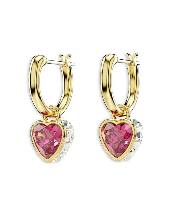 SWAROVSKI Chroma Crystal Heart Drop Earrings