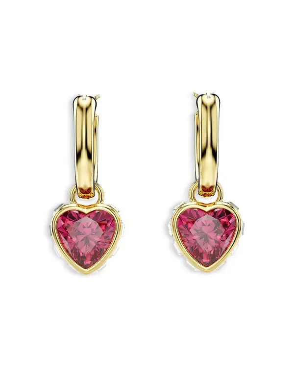 SWAROVSKI Chroma Crystal Heart Drop Earrings