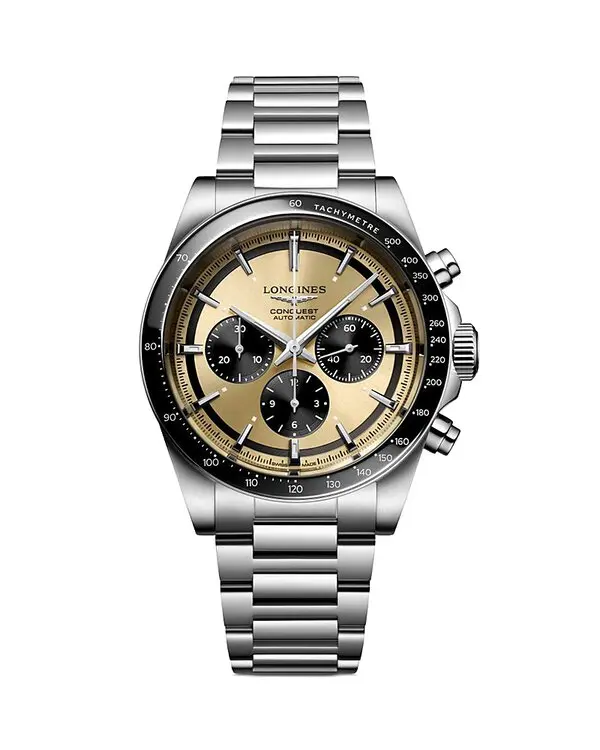 LONGINES Conquest Chronograph 42mm - Gold/silver