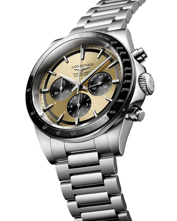 LONGINES Conquest Chronograph 42mm - Gold/silver