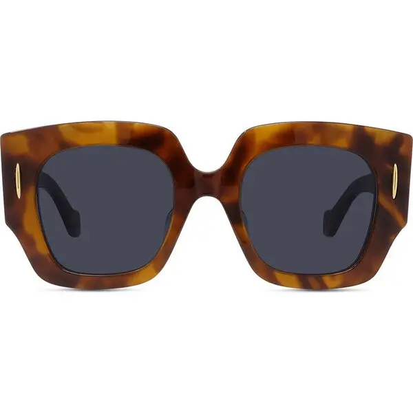 Loewe Anagram Geometric Sunglasses - Blonde Havana/blue