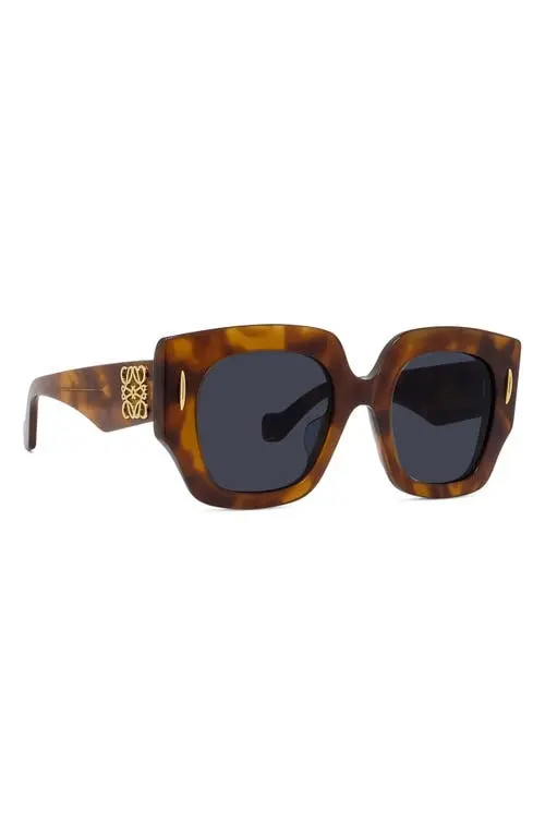 Loewe Anagram Geometric Sunglasses - Blonde Havana/blue