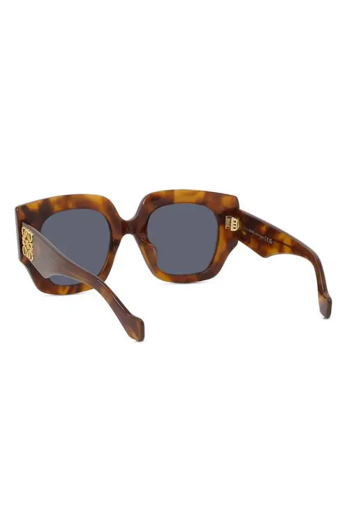 Loewe Anagram Geometric Sunglasses - Blonde Havana/blue