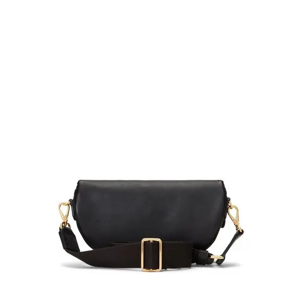 Ralph Lauren Leather Marcy Belt Bag - Black
