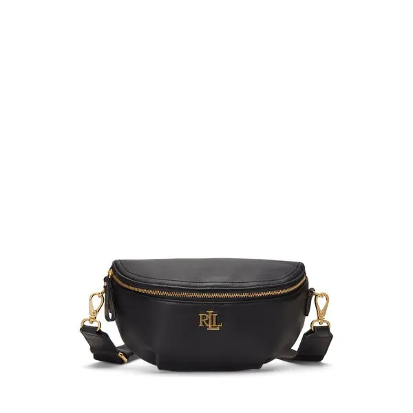 Ralph Lauren Leather Marcy Belt Bag - Black