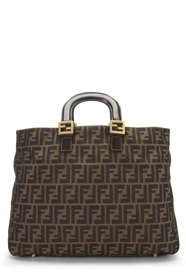 Fendi Zucca Handbag - Brown