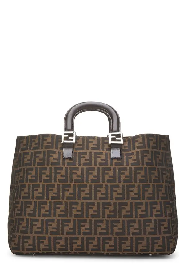 Fendi Zucca Handbag - Brown