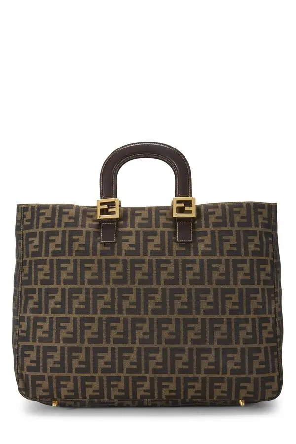 Fendi Zucca Handbag - Brown