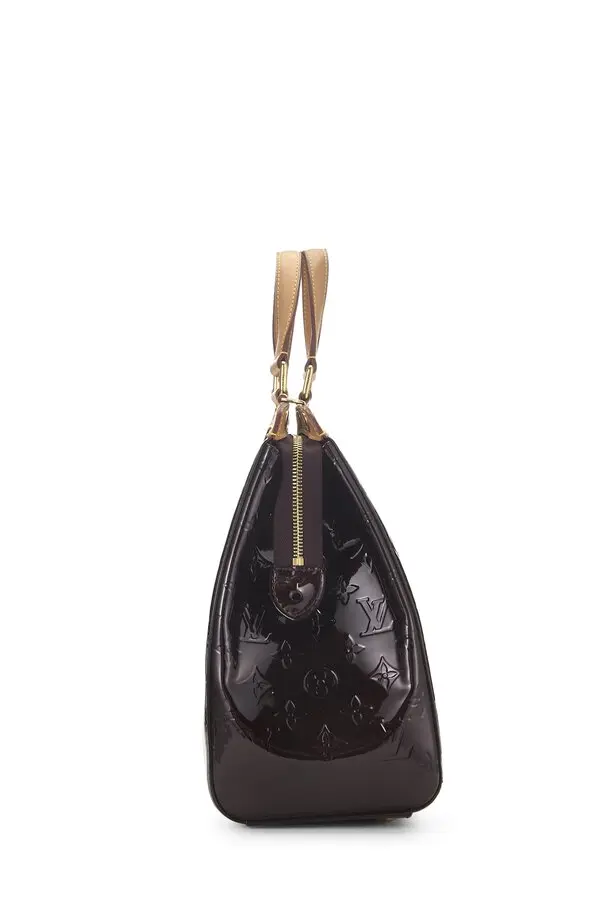 LOUIS VUITTON Amarante Monogram Vernis Brea Bag - Purple
