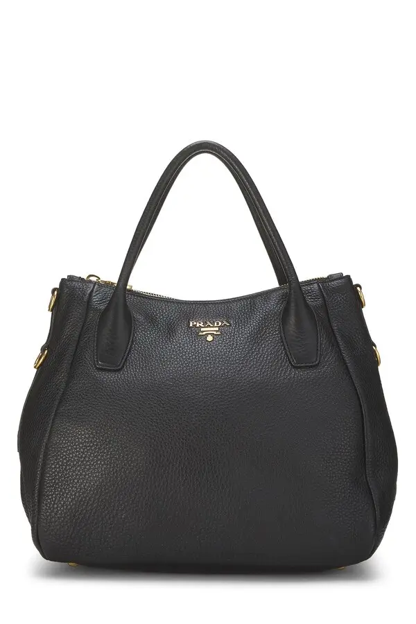 Prada Vitello Daino Sacca 2 Manici Tote Bag
