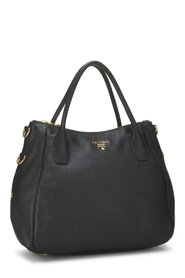 Prada Vitello Daino Sacca 2 Manici Tote Bag