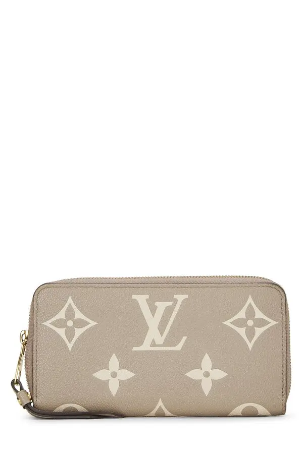 LOUIS VUITTON Giant Monogram Empreinte Zippy Continental - Grey