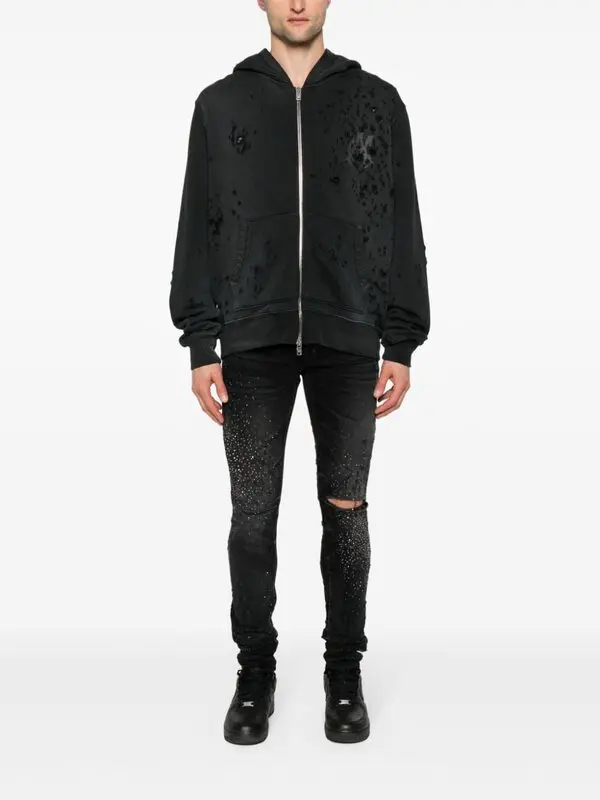 Amiri Crystal Shotgun Skinny Jeans