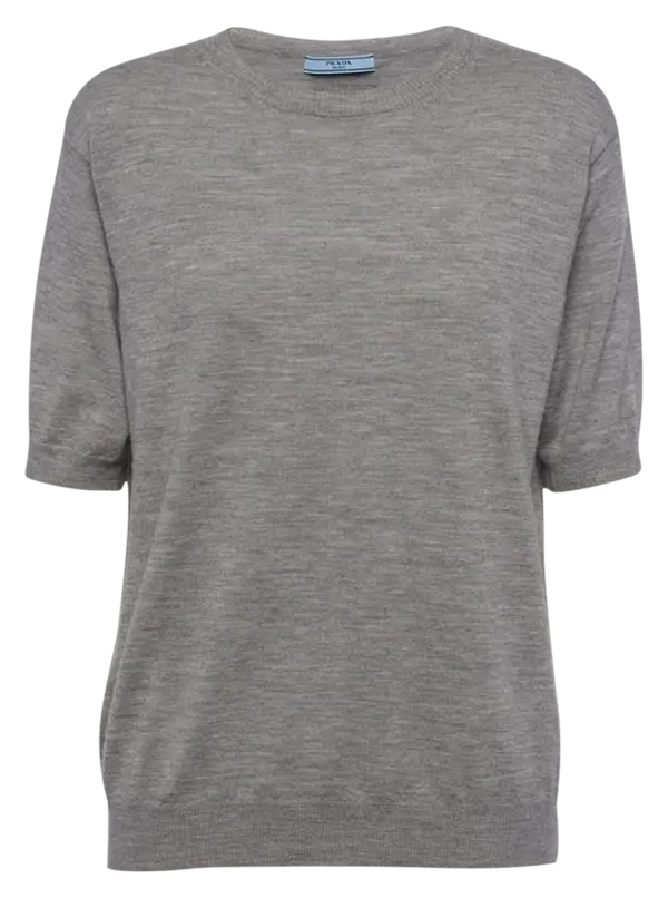 Prada Cashmere Knit Shirt - Grigio