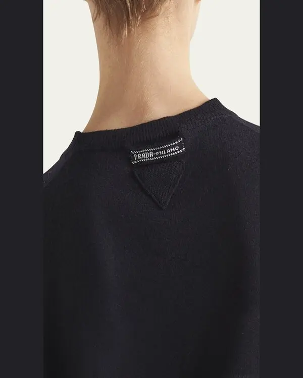 Prada Cashmere Knit Shirt - Grigio