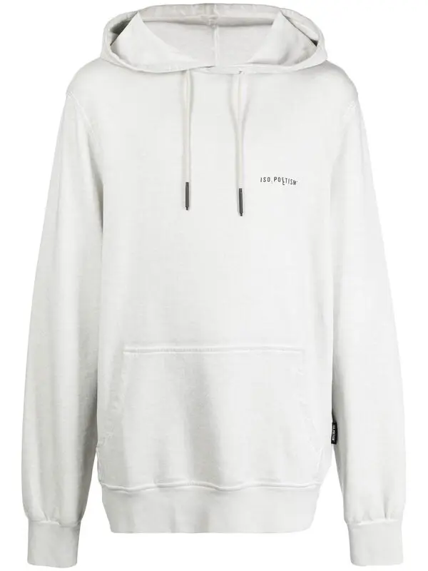 ISO.POETISM Logo-print Cotton Hoodie