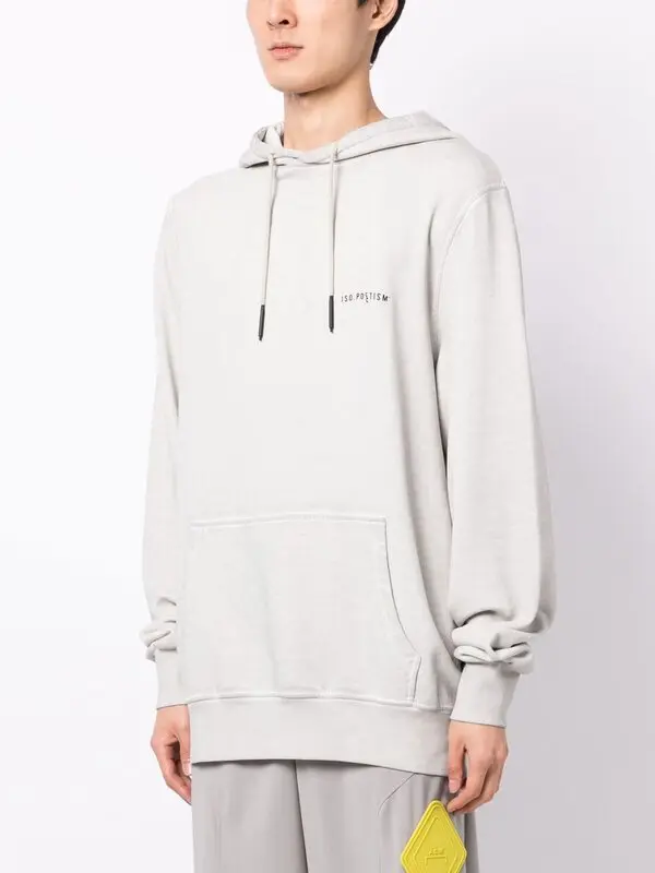 ISO.POETISM Logo-print Cotton Hoodie