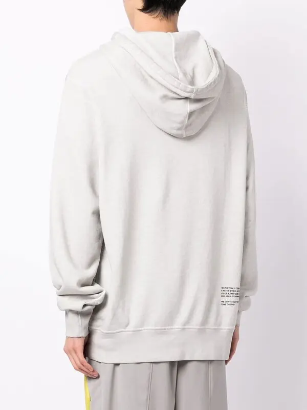 ISO.POETISM Logo-print Cotton Hoodie