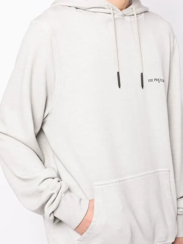 ISO.POETISM Logo-print Cotton Hoodie