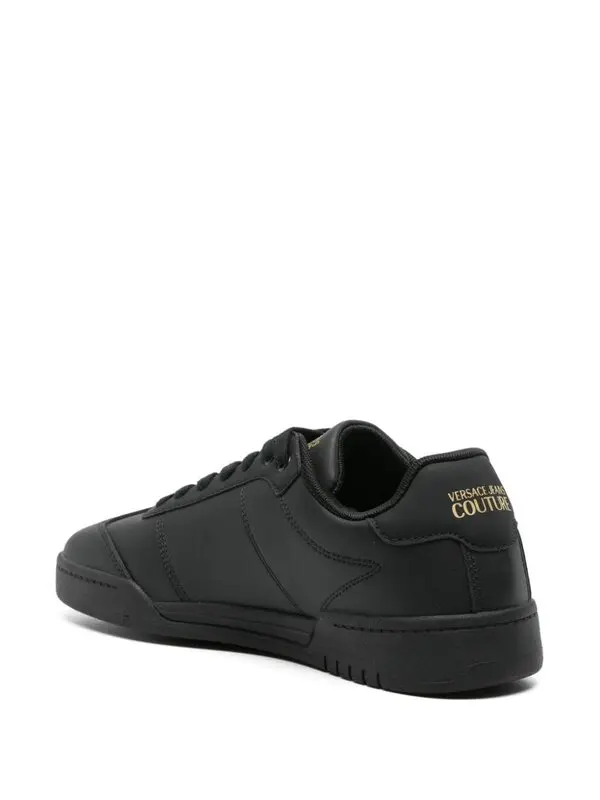 Versace Logo-print Leather Sneakers