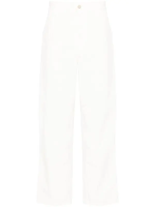 Carhartt Work In Progress Single Knee Straight-leg Trousers - White
