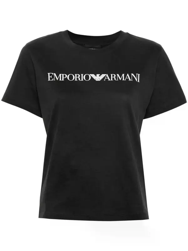 Emporio Armani Logo-print T-shirt - Black