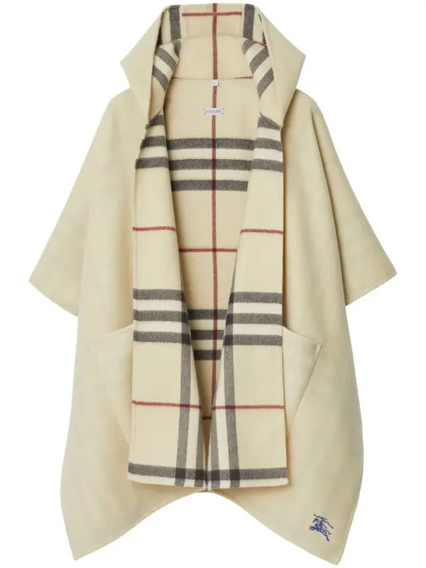 Burberry Cashmere Cape Neutrals Editorialist