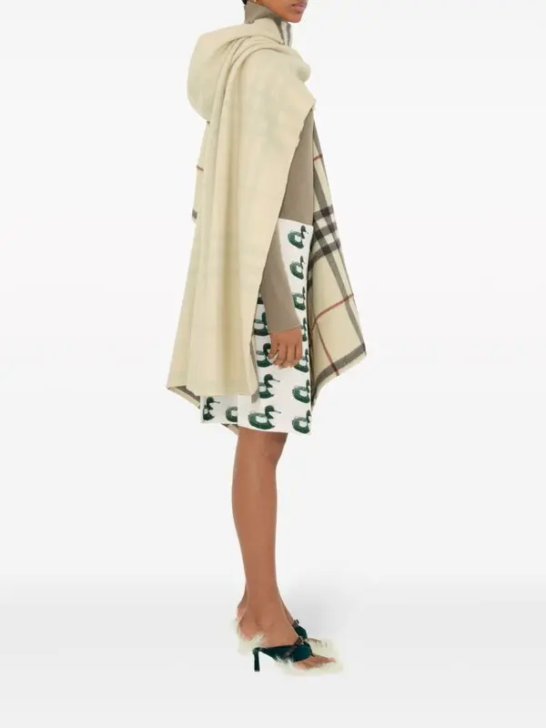 Burberry Embroidered Cashmere Cape - Neutrals