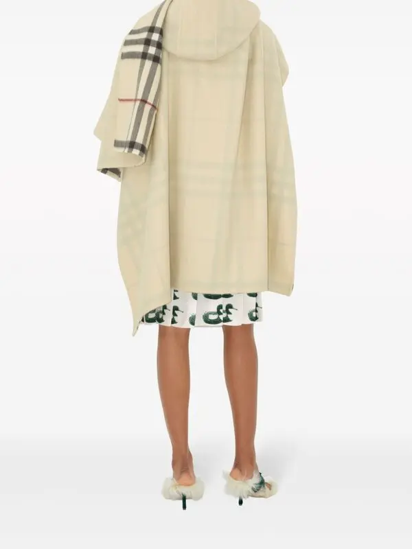 Burberry Embroidered Cashmere Cape - Neutrals