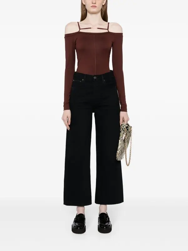 AGOLDE Ren High-rise Cropped Jeans - Black