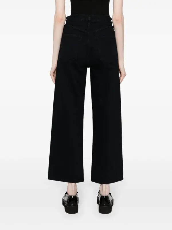 AGOLDE Ren High-rise Cropped Jeans - Black