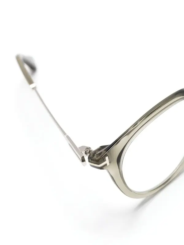TOM FORD Logo Plaque Transparent Glasses