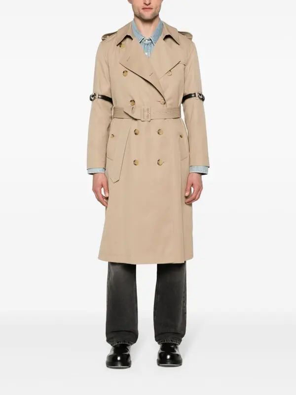 Coperni Belt-detail Trench Coat - Neutrals