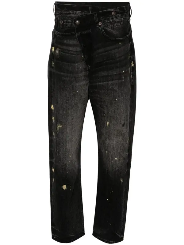 R13 Mid-rise Straight-leg Jeans - Black