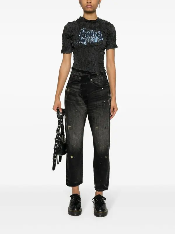R13 Mid-rise Straight-leg Jeans - Black
