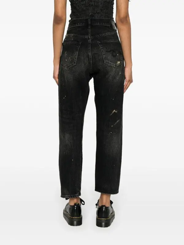 R13 Mid-rise Straight-leg Jeans - Black