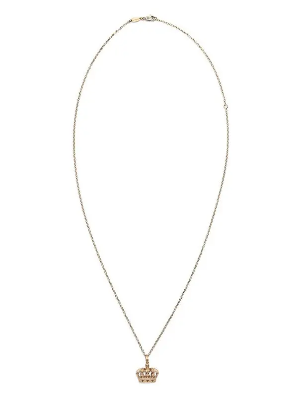 Dolce & Gabbana 18k White Gold Royal Diamond Pendant - Silver