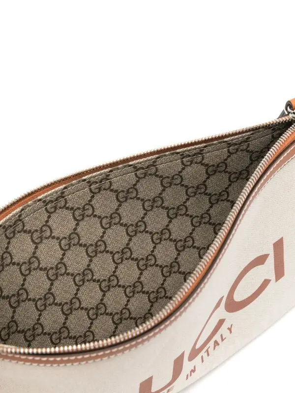 Gucci Logo-print Canvas Clutch