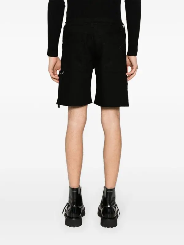 COURREGES Sailor Strap-detailed Denim Shorts