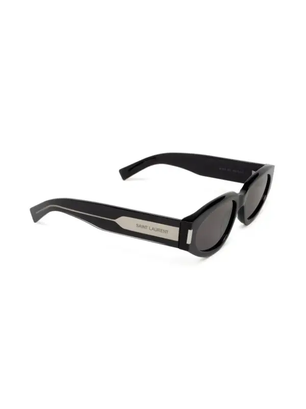 Saint Laurent Polished Oval Sunglasses