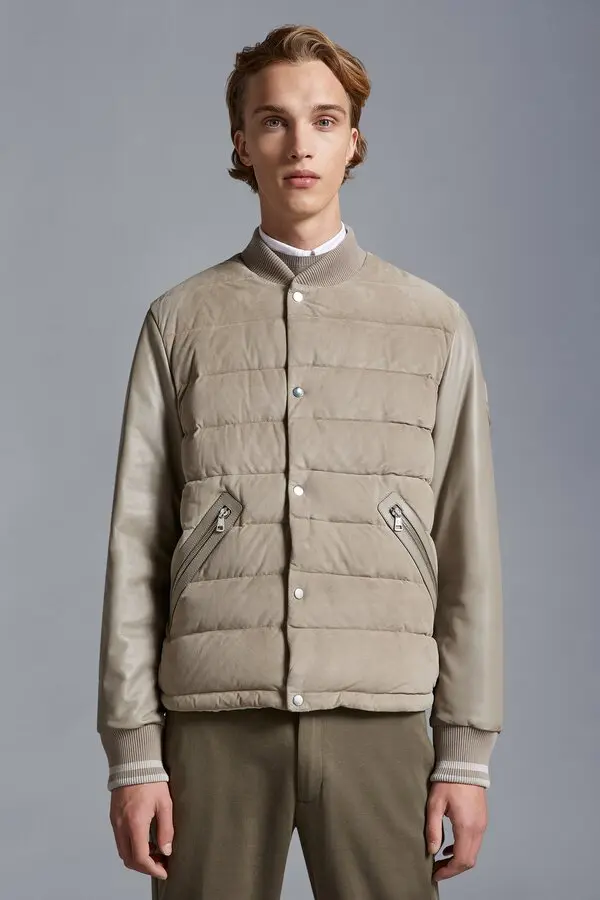 Moncler Chalanches Suede Down Jacket