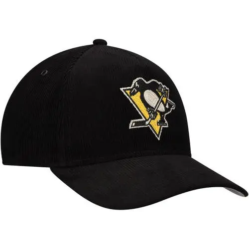 American Needle Pittsburgh Penguins Corduroy Chain Stitch Adjustable Hat
