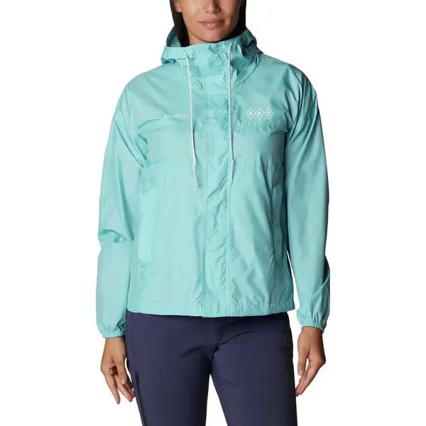 Columbia Sporting Kansas City Flash Challenger Omni-shade Full-zip Windbreaker Jacket - Mint