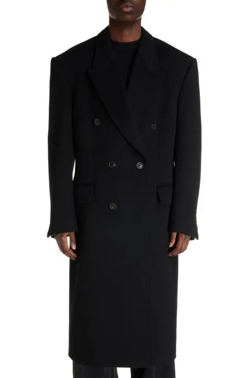 Balenciaga Double-breasted Wool Topcoat
