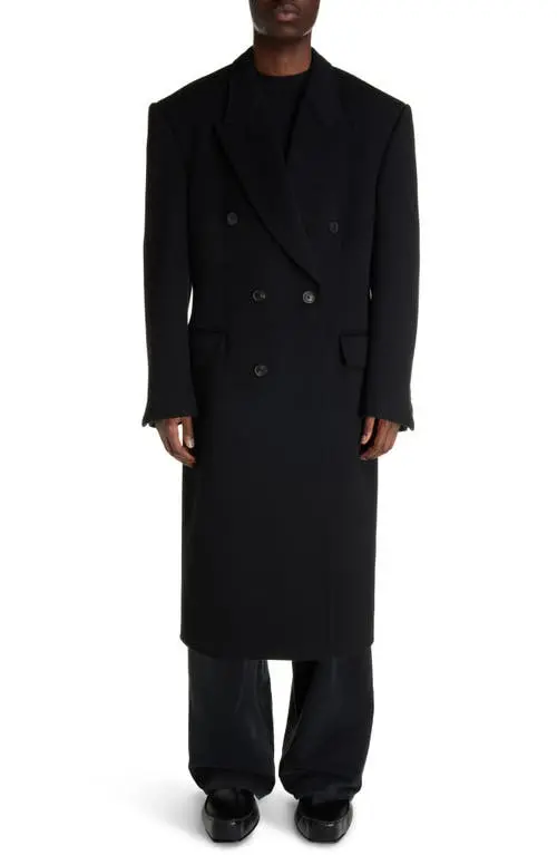 Balenciaga Double-breasted Wool Topcoat