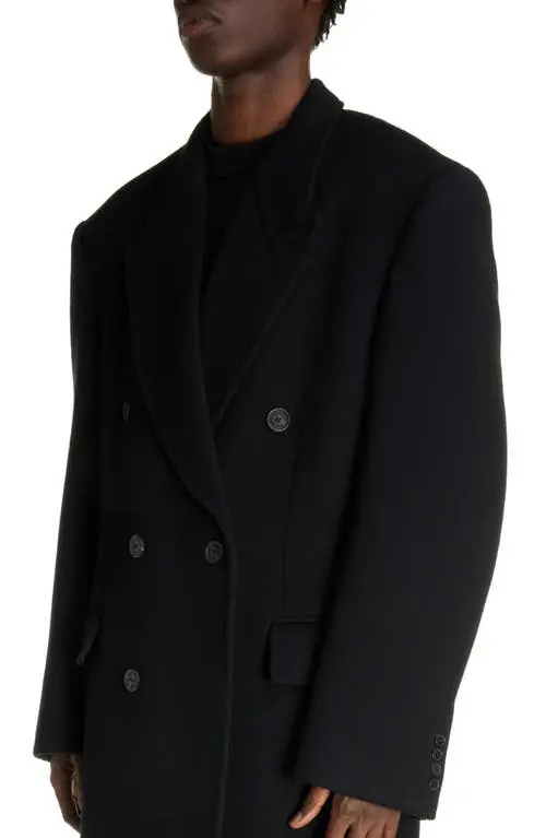Balenciaga Double-breasted Wool Topcoat