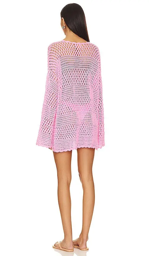 Show Me Your Mumu Paula Pullover Coverup In Pink - Bubblegum Pink